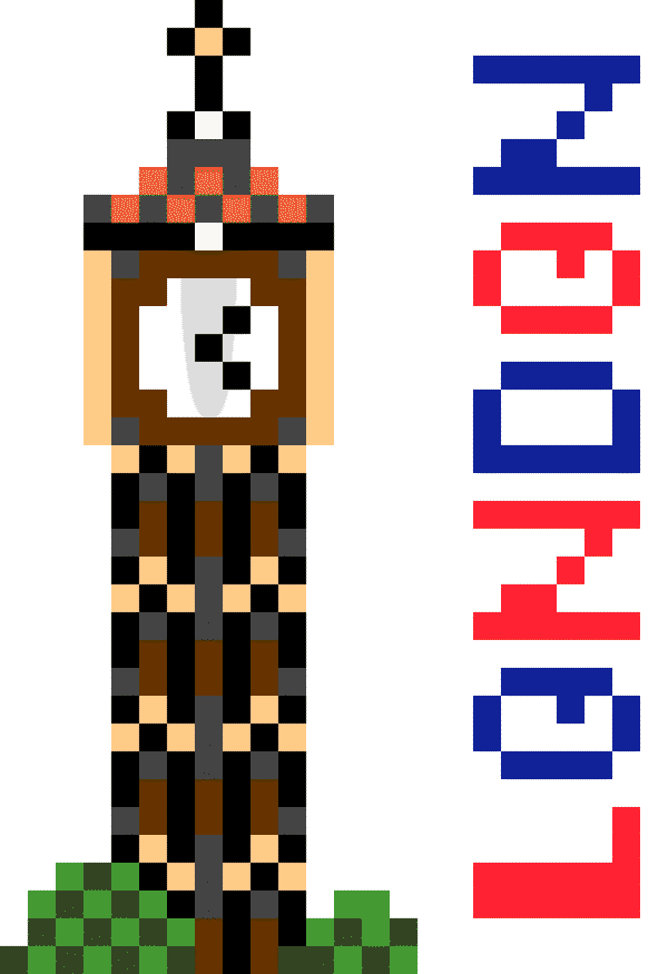 Big Ben Londres - Pixel Art